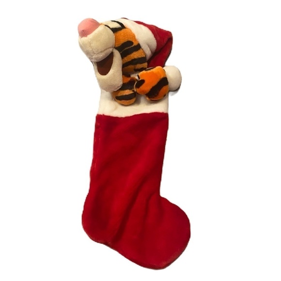 Disney | Holiday | Vintage Disney Parks Tigger Christmas Stocking Red ...